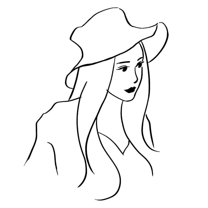 Be simple black and white and beautiful avatar design by Wangzhongyang ...