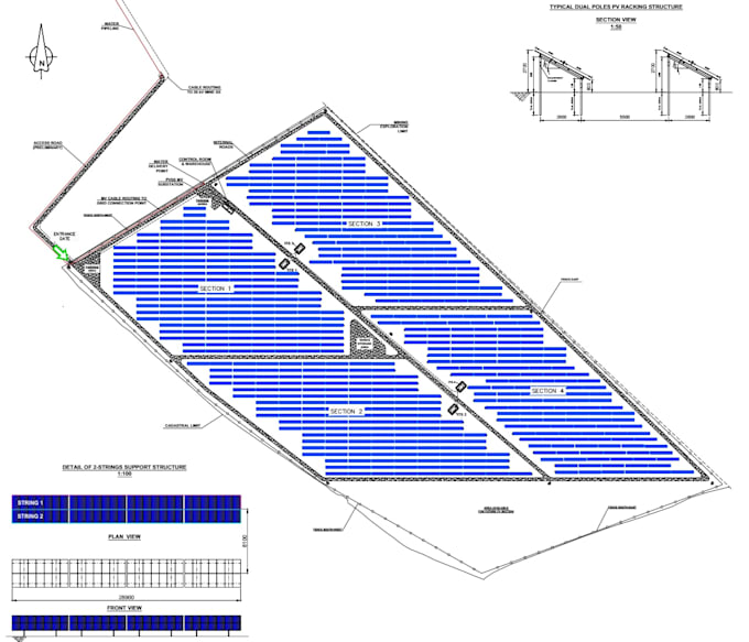 Make project basic design for installation of solar pv power plant by ...