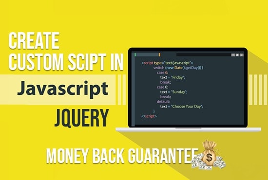 Create a custom script in javascript or jquery by Mian_asif_fahim | Fiverr