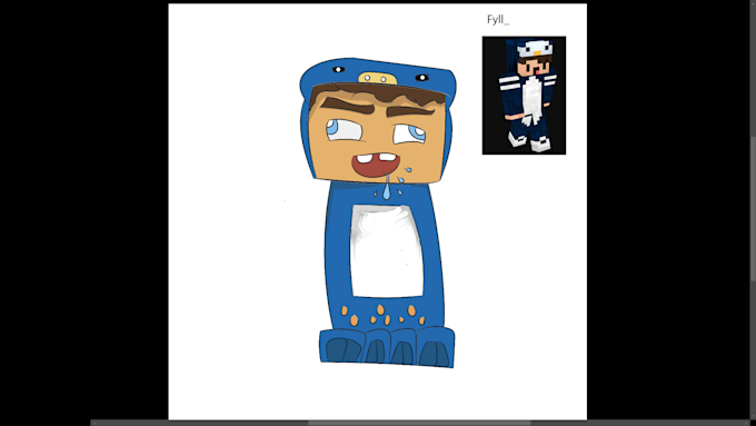 Turn your minecraft skin into a cartoon by Mythical748 | Fiverr