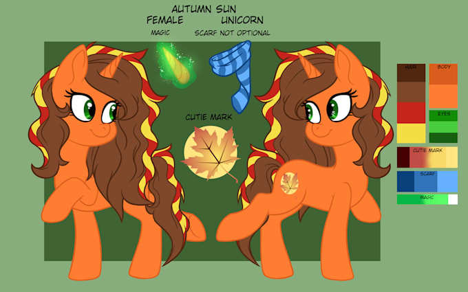 Make a ref of your mlp character by Glassycolors | Fiverr