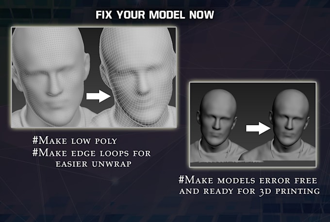 Fix your 3d models by Creativemahbub | Fiverr