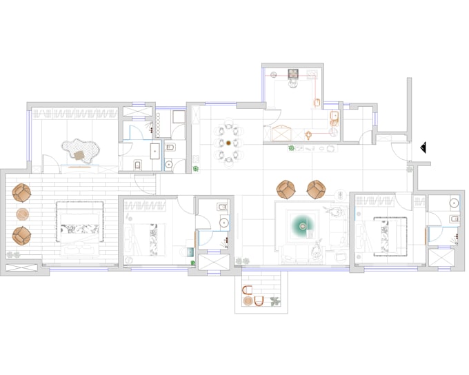 Interior design plan detail drawings photoshop logo making by ...