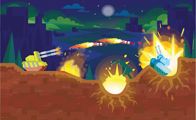 Create any 2d background for mobile game by Angelakaba | Fiverr