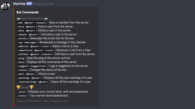 Create A Customized Moderation Bot With Custom Commands For Your Discord Server By