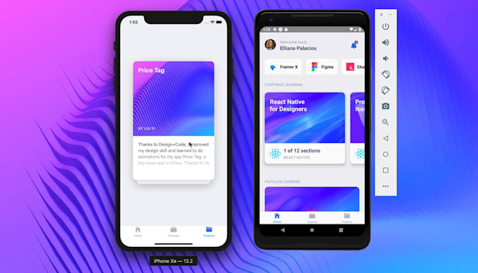 Do native app with android studio and also hybrid app with flutter ...