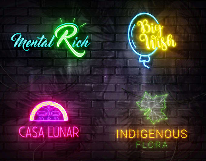 Design neon light logo or neon sign by Cathy__ | Fiverr