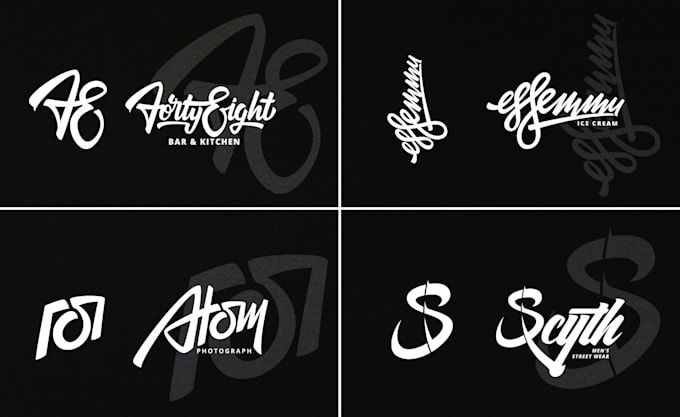 Design custom hand lettering, calligraphy, and typography logo by ...