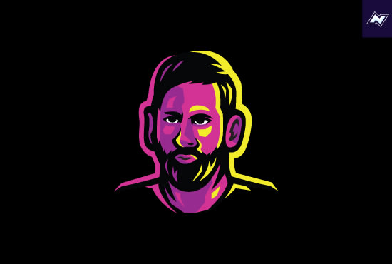 Design a stunning retro style portrait logo from your photo by ...