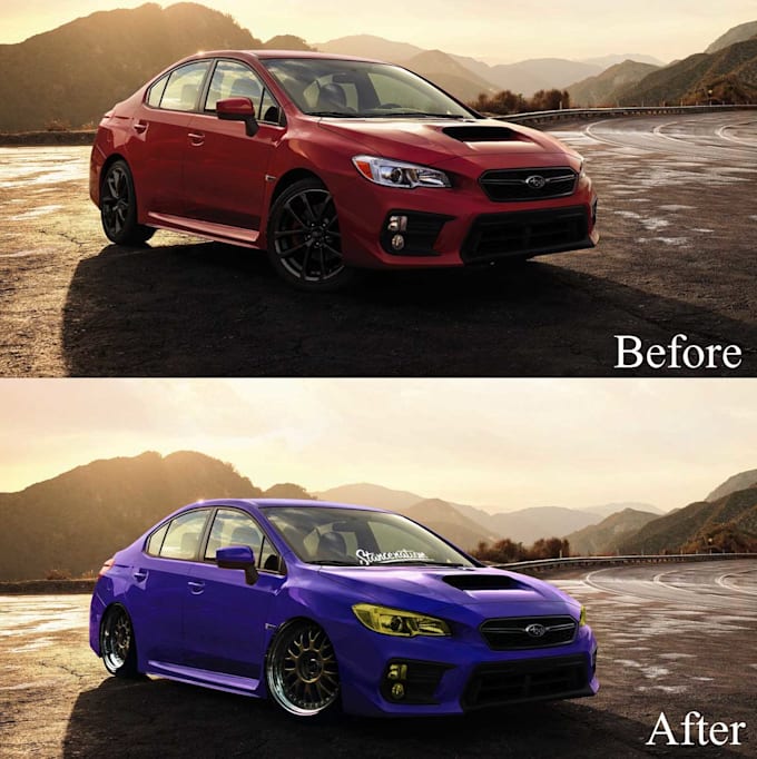 Full modify your car in photoshop by Pedro_bover | Fiverr