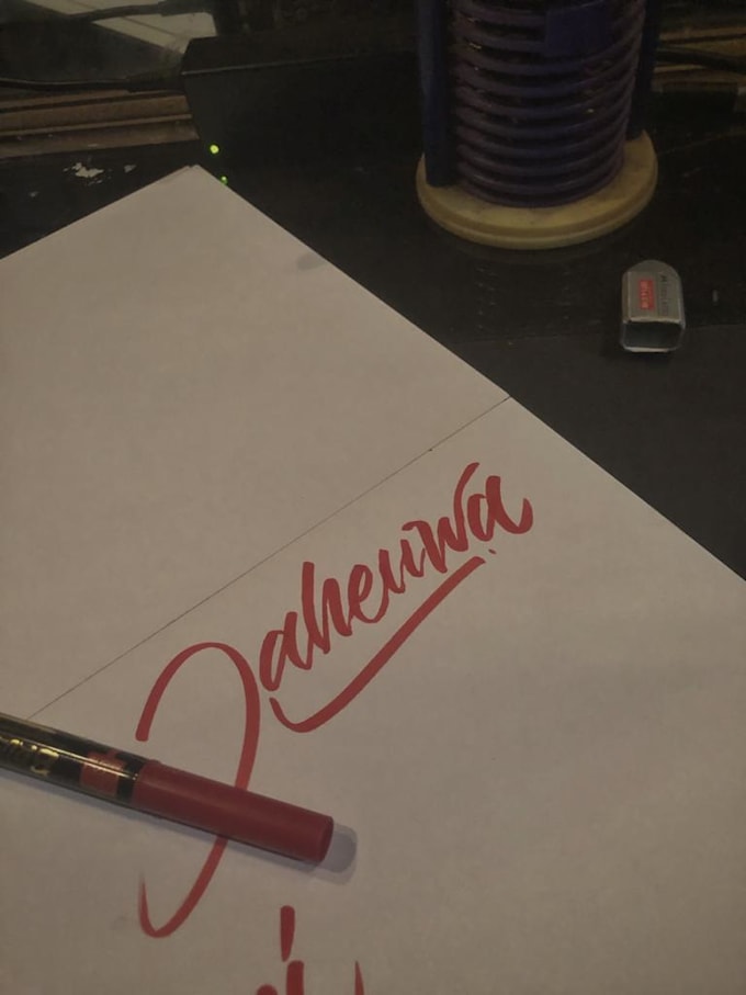 Write your name with good hand lattering by Milkitaee | Fiverr