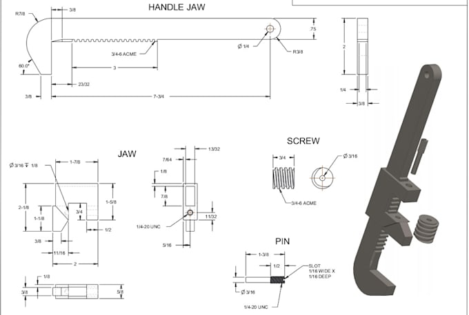 Create 2d drawings for manufacturing in creo by Vivek2969 | Fiverr