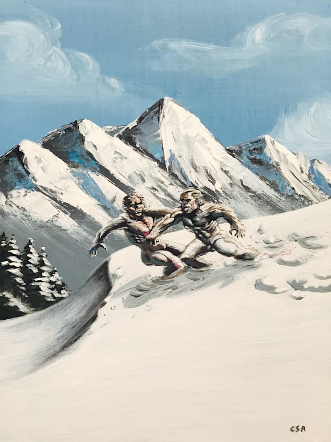 Create a heavy metal painting like frank frazetta by Artist2082 | Fiverr