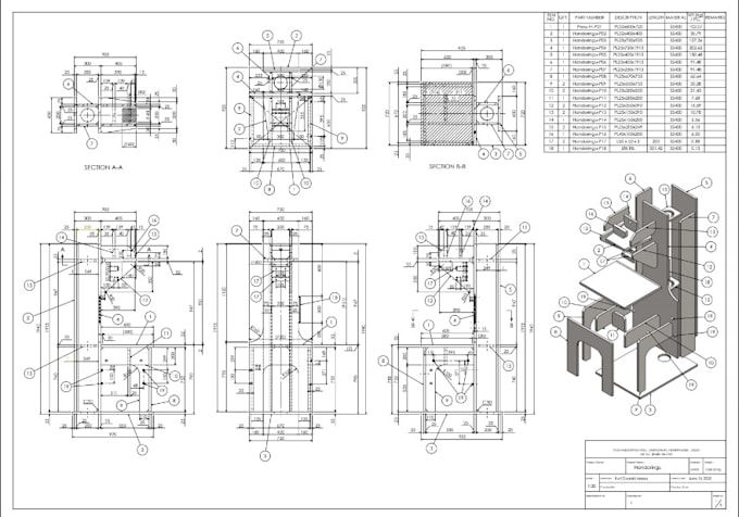 Create 3d model and 2d draft using solidworks by Kurt_21 | Fiverr