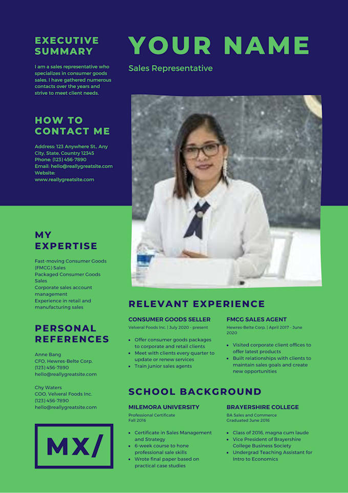 Create a modern style resume using canva by Khizra_tayyaba | Fiverr