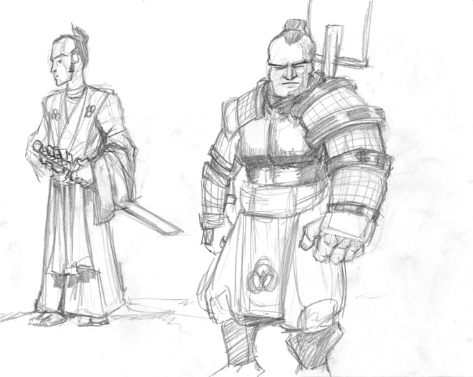 Create a character rough sketch by Jpvega79 | Fiverr