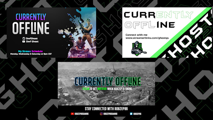 Design a clean minimal overlay pack for your stream by Vishal_vats | Fiverr