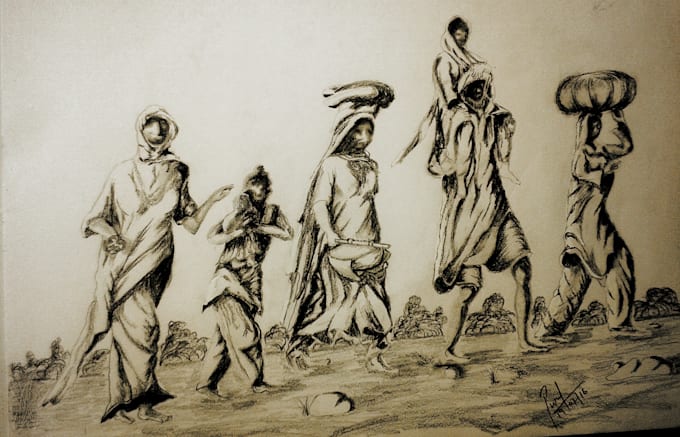 Draw mesmerizing portraits for our art lover by Purushotamtarua | Fiverr