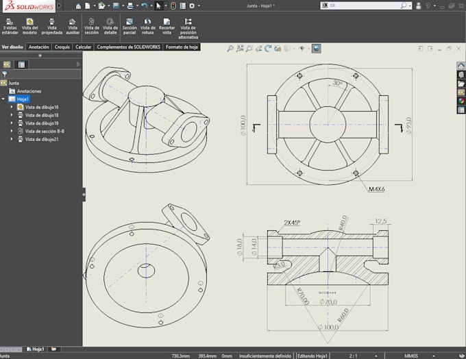 Design and modeling of parts in 2d and 3d by Jjcgcamaro | Fiverr