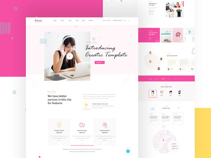 Design psd template and psd website by using photoshop by Wpthemeshaper ...