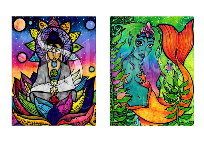 Design an illustration for you in any drawing style by Kaleighbeck | Fiverr