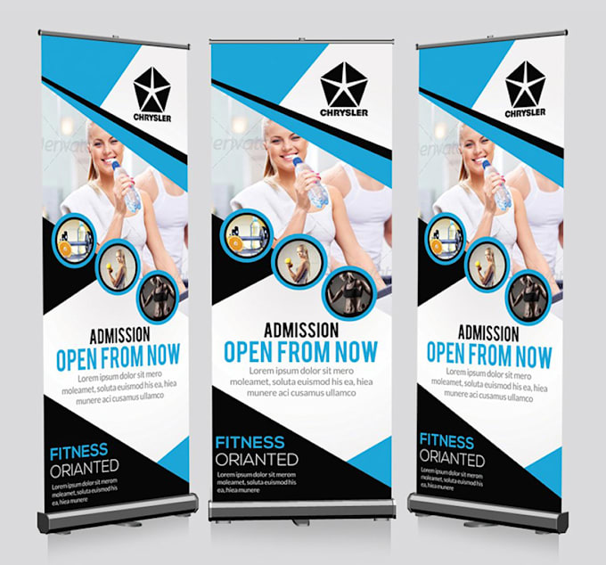 Design roll up and web banners standy flex designs by Designhub719 | Fiverr