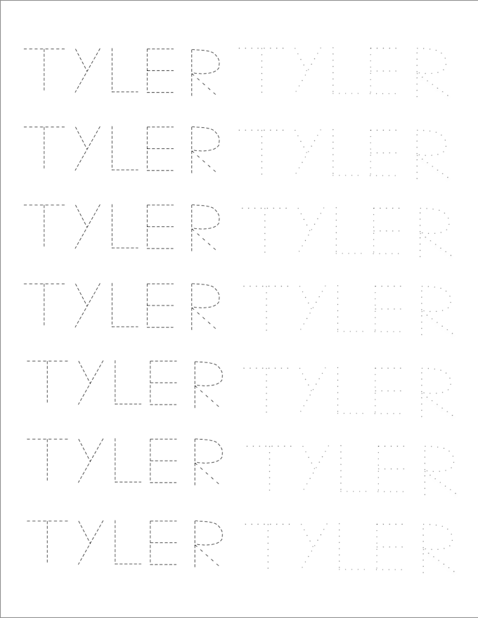 Create personalized children name worksheets by Sk4blink | Fiverr