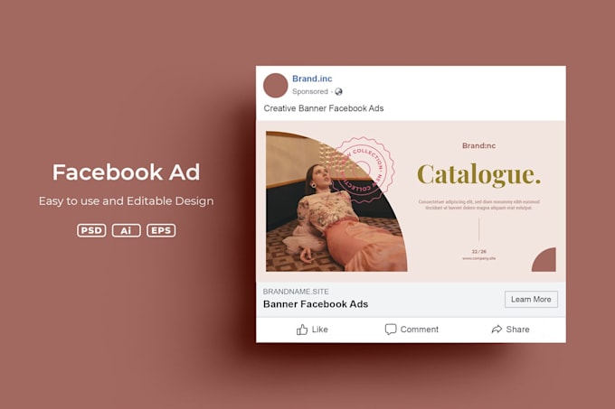 Design impressive and minimalist facebook ad creative by Evolve_corp ...