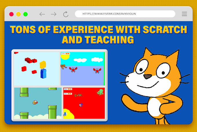 Teach your kids to code with scratch and python by Avikviolin | Fiverr