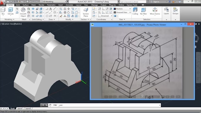 Design 3d model and engineering components using autocad by ...