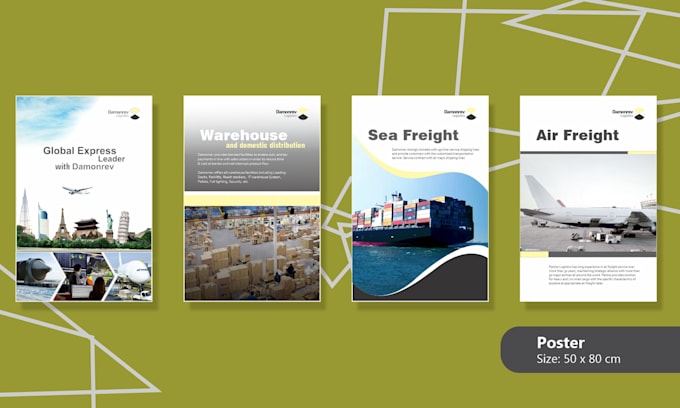 Create one page custom design for your logistics company by ...