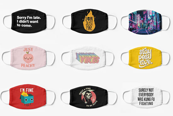 Design face surgical medical fashion mask with your design by Ramzigzl ...