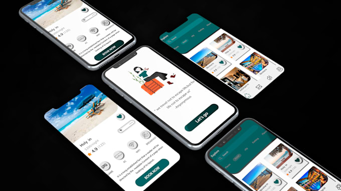 Design amazing mobile app wire frames by Ammarabatool | Fiverr