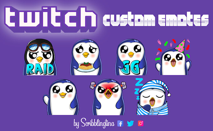 Create high quality custom emotes for your stream by Scribblingtina ...