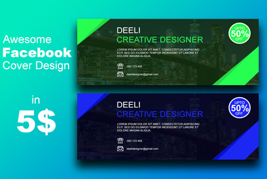 Design amazing and mind blowing facebook cover photo banner by ...
