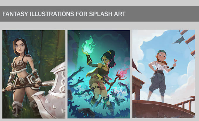 Draw a fantasy character for comic book cover by Artsbyrats | Fiverr