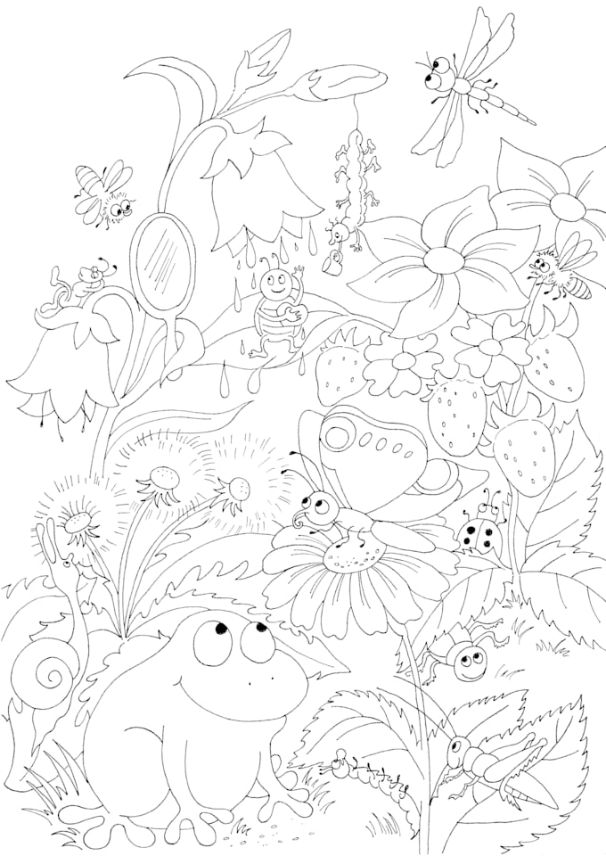 Draw a coloring page by Anastasiabusko | Fiverr