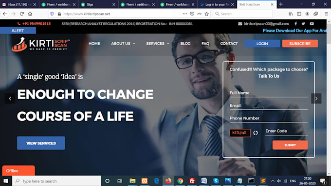 Create professional website with admin panel by Varikhangura86 | Fiverr