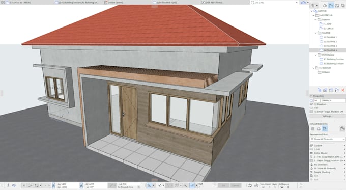 Draw a building in archicad by Brizki | Fiverr