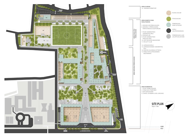 Color render your 2d floor plan, site plan or master plan by ...