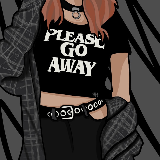 Create a personalised grunge cartoon by Ags_creative | Fiverr