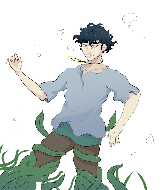 Draw waist up of any character by Hxecal | Fiverr