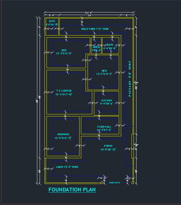 Design your architecture floor plan in autocad by Caddesigner3d | Fiverr