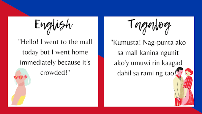 Translate english to filipino tagalog and vice versa by Sheri_ds | Fiverr