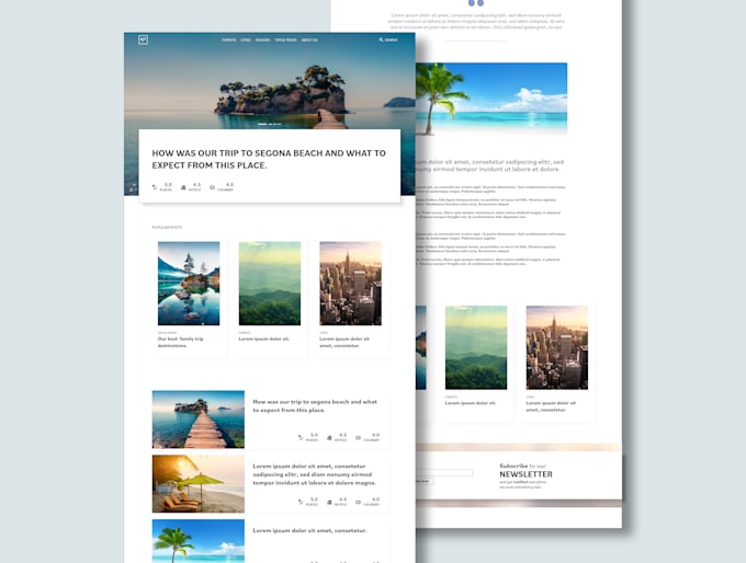 Design a blog mockup by Renato_ff | Fiverr