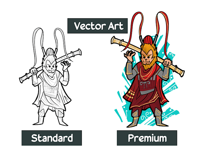 Design character and illustration for commercial use by Artmemo | Fiverr