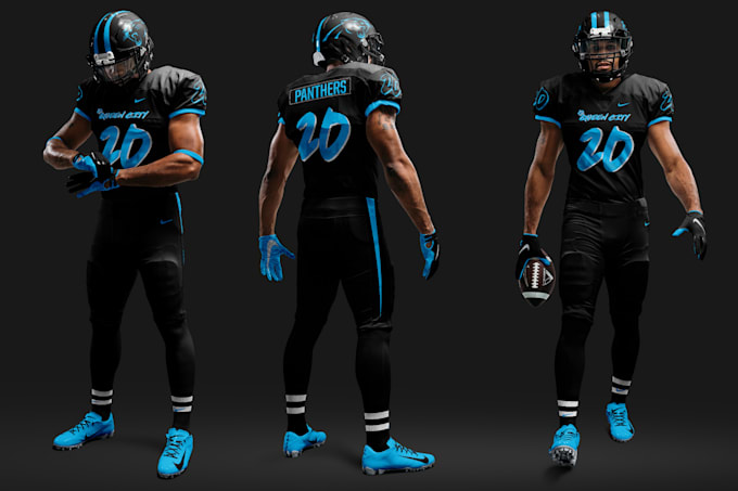 Design a custom football uniform for you by Daltondesignsco | Fiverr