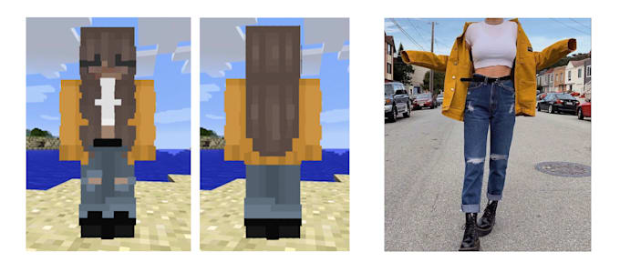 Personalized beautiful minecraft skins by Kkay10 | Fiverr