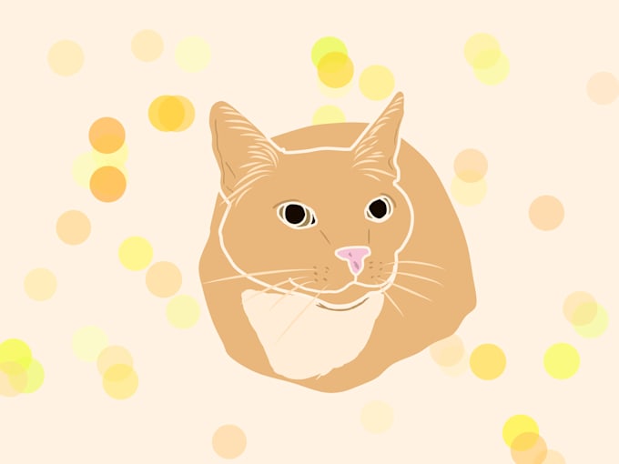 Make a cool vibey portrait of your pet by Linm_artin | Fiverr