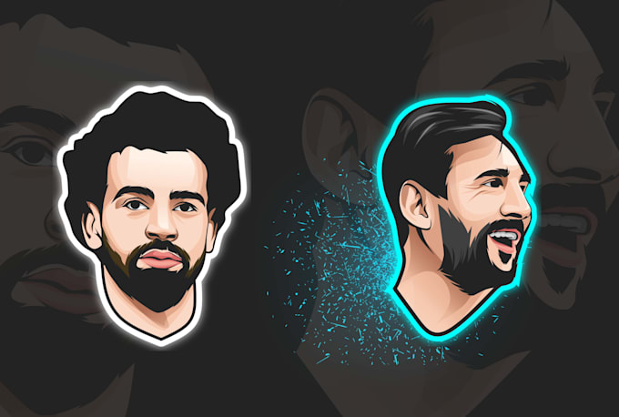 Make a cool cartoon avatar vector of your face by Velladwisukma | Fiverr